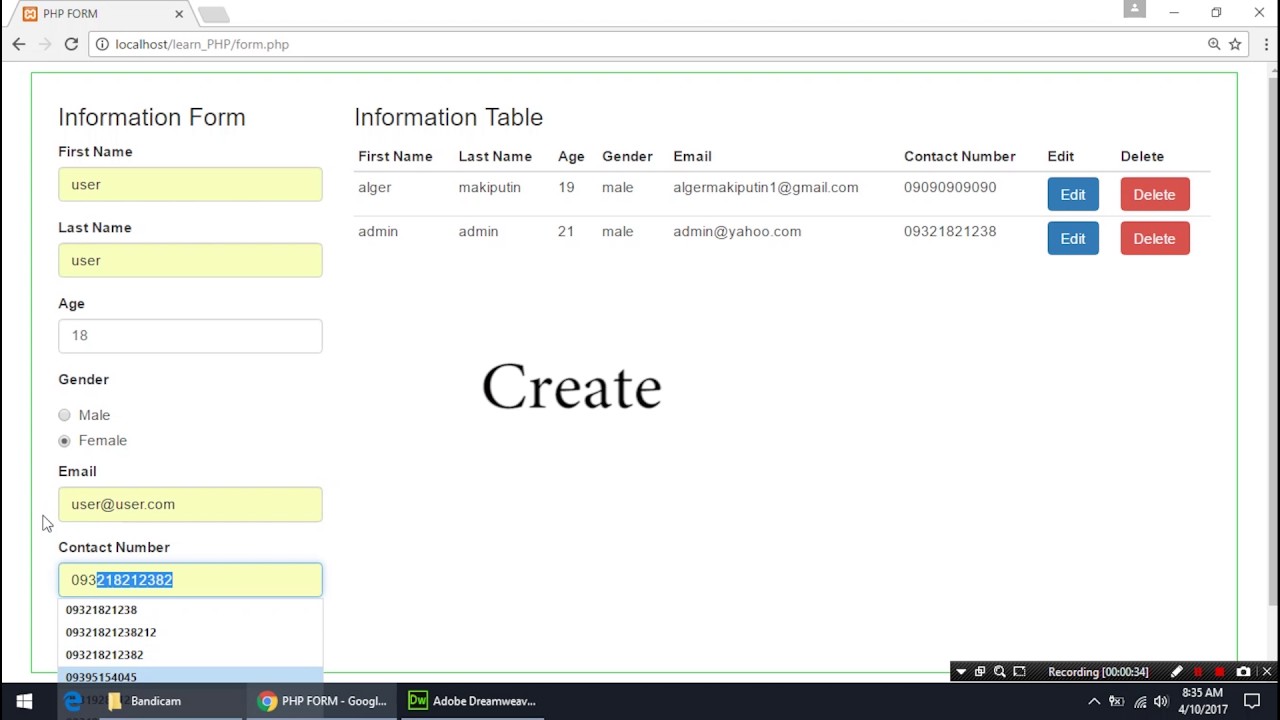 CRUD Application PHP with Source Code