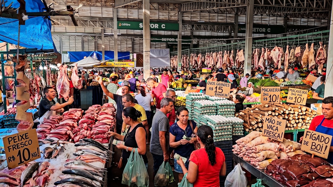A FEIRA DA BOA VISTA TEM CARNE, PEIXE E MANDIOCA COM FARTURA E PREÇO BAIXO!!!