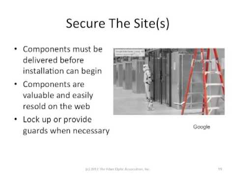 FOA Lecture: Cabling Project Management