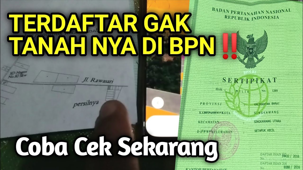 Cara mengetahui letak tanah lewat sertifikat