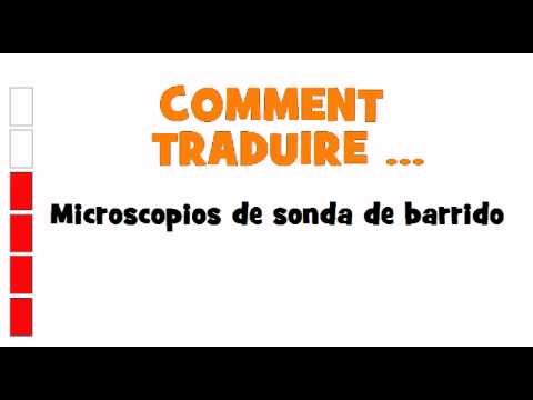 TRADUCTION ESPAGNOL+FRANCAIS = Microscopios de sonda de barrido