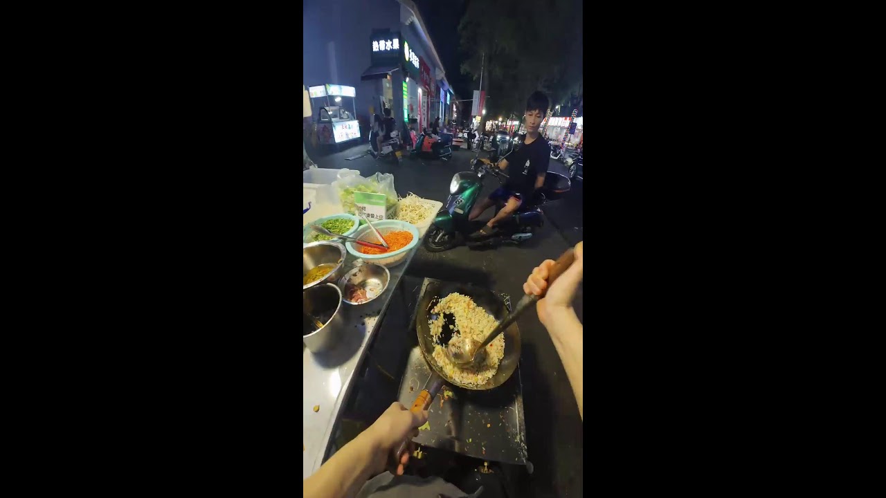 Haozai stir-fried rice noodles Chinese street snacks 🔴 Live Stream