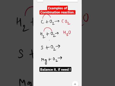 combination reaction || #chemistry#shorts#viral