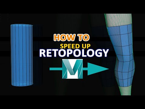 How to speed up retopology in Maya 2022 using primitives #shorts