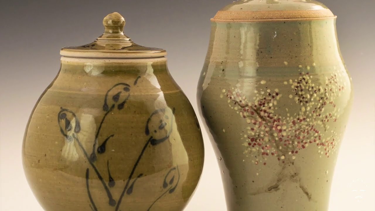 Fine-tuning lids on fired Ceramic.