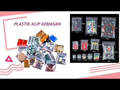 Plastik Kemasan | Plastik Klip Kecil Besar Motif Ziplock Berkualitas | Plastik Klip Obat 100 piece