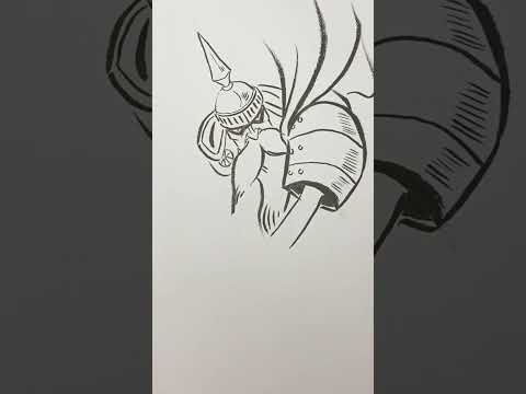 Gan Fall the sky knight #onepiece #drawing #anime