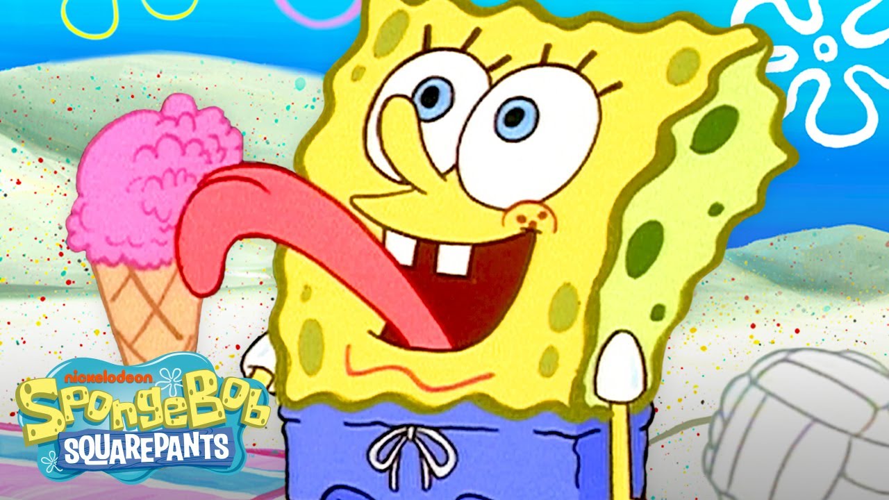 SpongeBob Steppin' On The Beach for 60 Minutes Straight 🏖️ | SpongeBob
