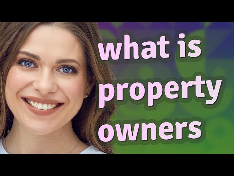Property owners | meaning of Property owners