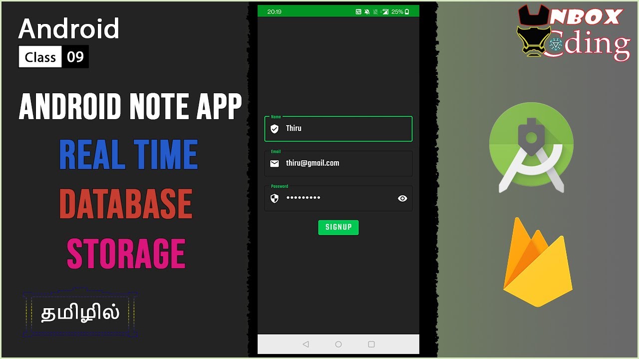 STUDENT NOTES APP 9 - REALTIME DATABASE STORAGE (ANDROID & FIREBASE) - UNBOX CODING