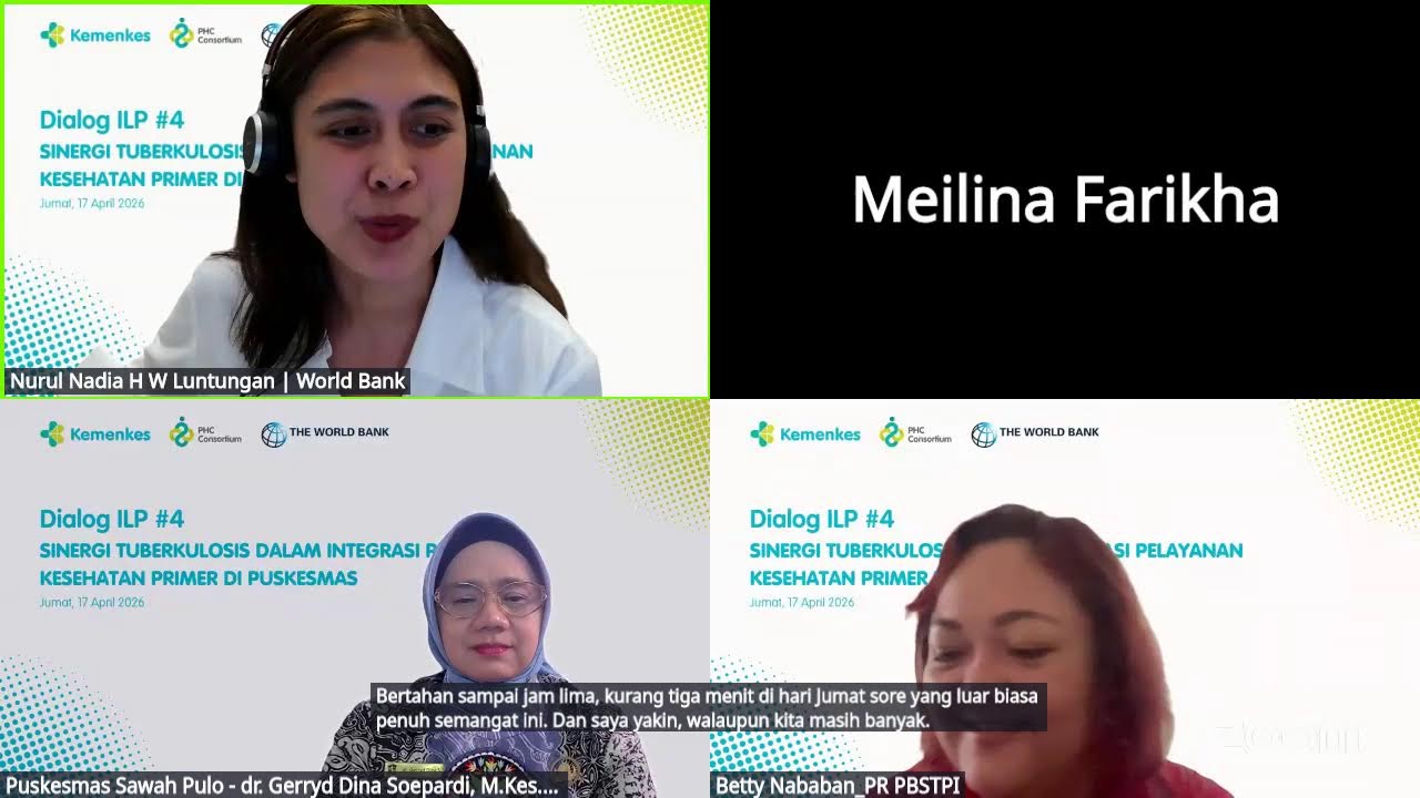 Webinar DIALOG ILP #4: Sinergi Tuberkulosis dalam Integrasi Layanan Primer di Puskesmas