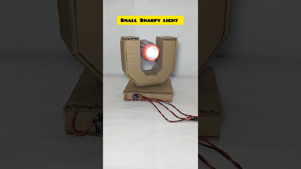 Mini Sharpy light #testing #youtubeshort #dcmotor #diy