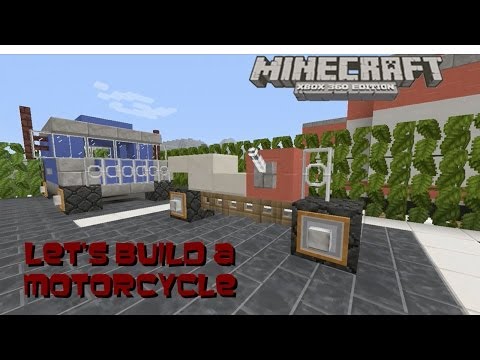 Minecraft: Let's Build a Motorcycle (Different Motorcycle Designs) (Vehicle Tutorial)