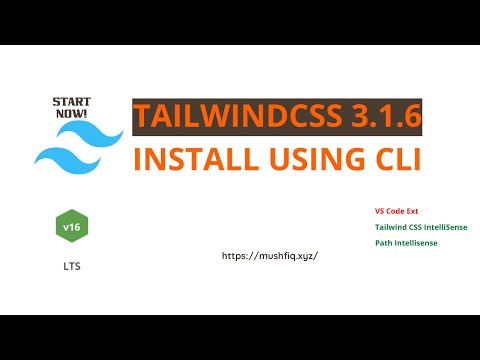 How to Install Tailwind CSS v3.1.6 using CLI - Easy to Setup Tutorial 2023 - 100% working