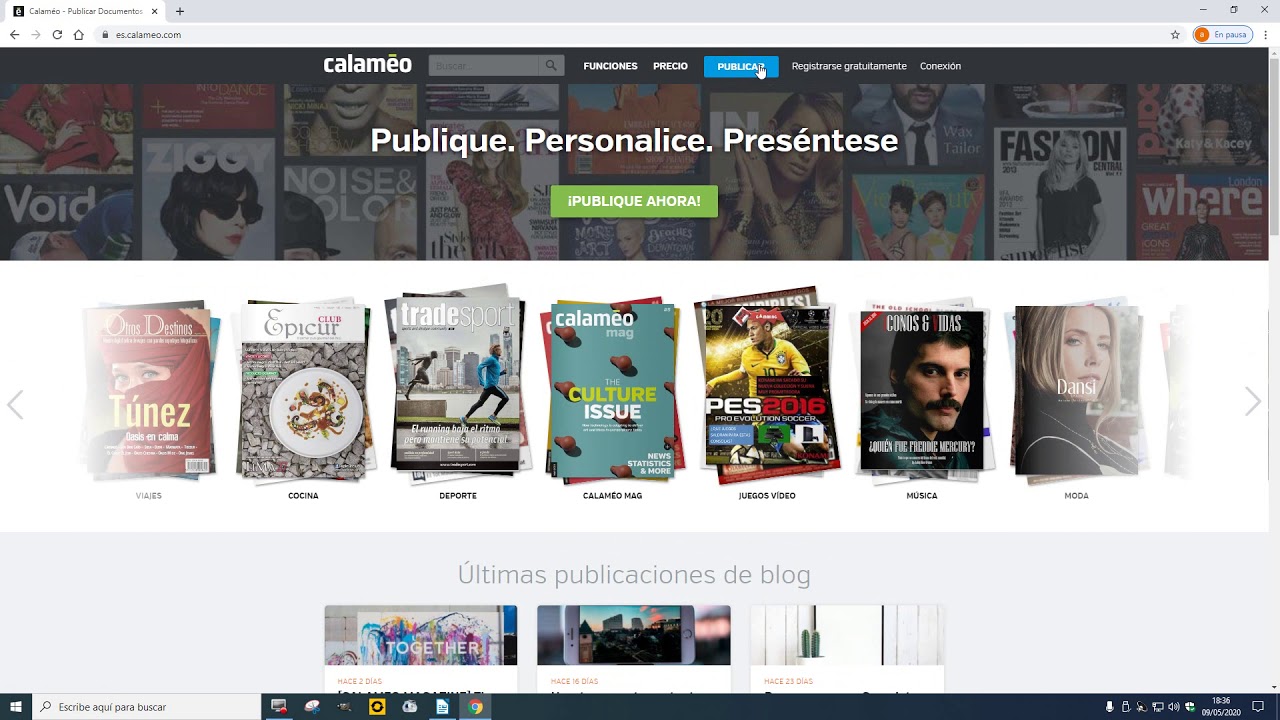 INSERTAR PDFS CON CALAMEO
