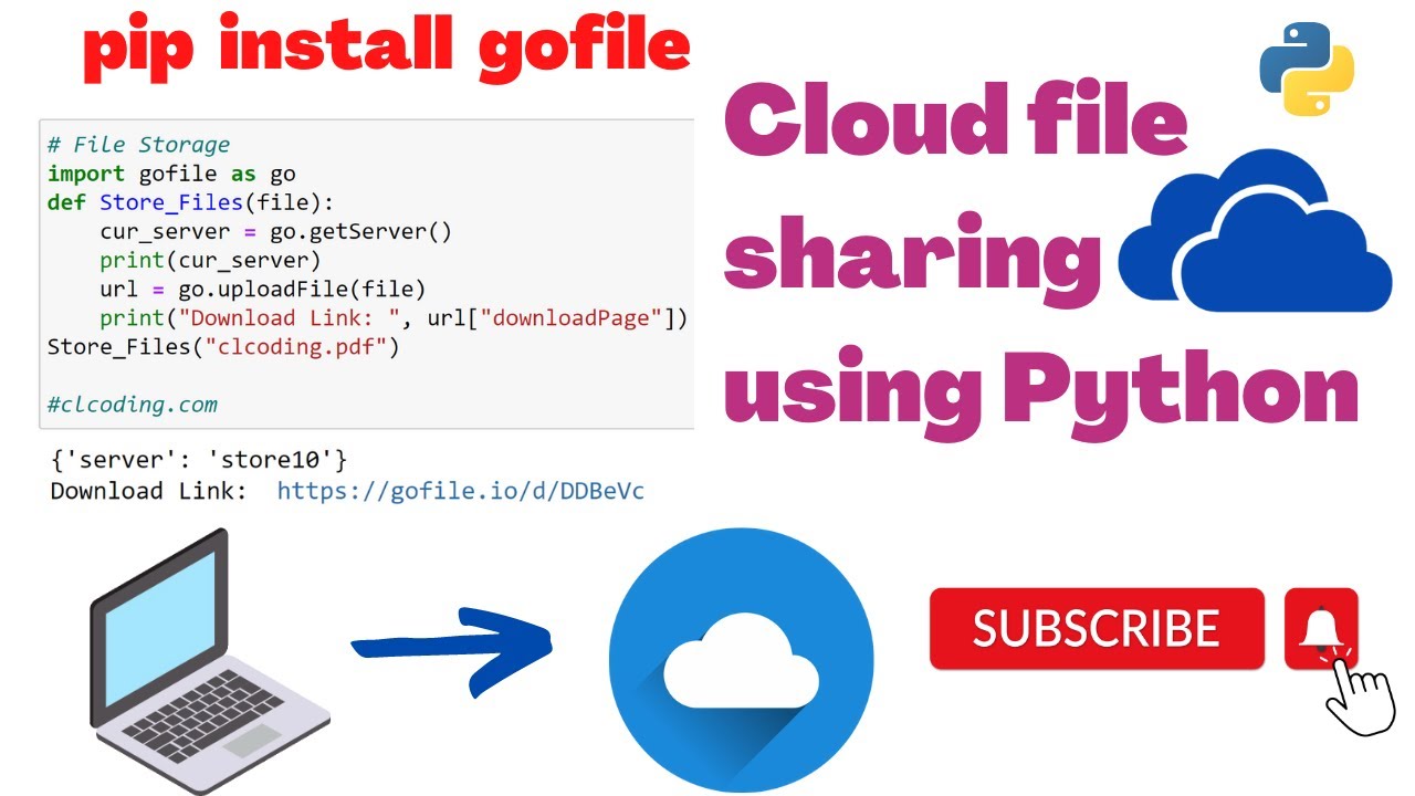 Day 128 : Cloud file sharing using Python