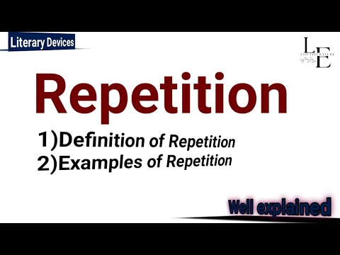 Repetition|Definition|Short& Presiceπ₯#figureofspeech #literarydevices#repetition