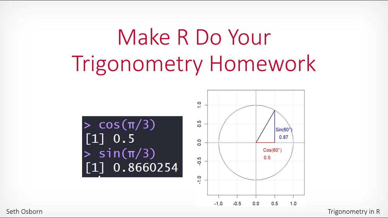 Make R Do Your Trigonometry Homework