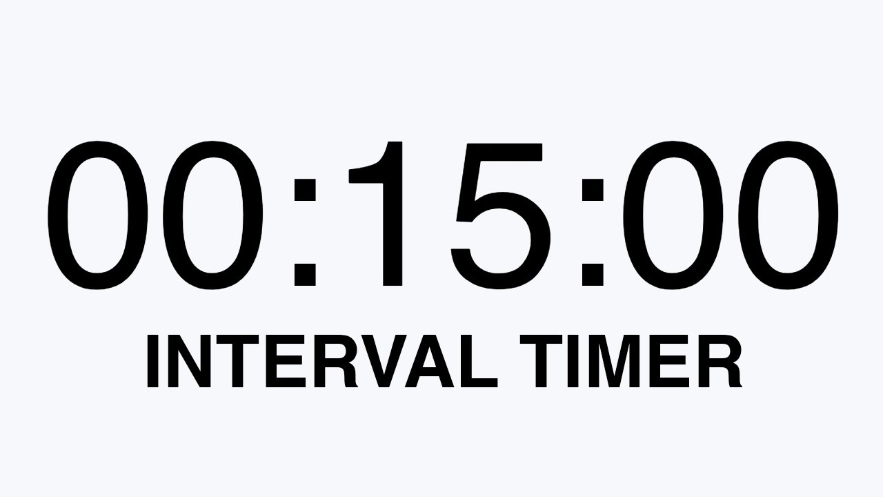 One Hour 15-Minute Interval Timer [Bell Alarm]