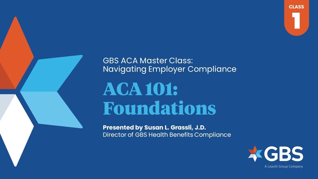 ACA 101: Foundations | ACA Masterclass Session 1