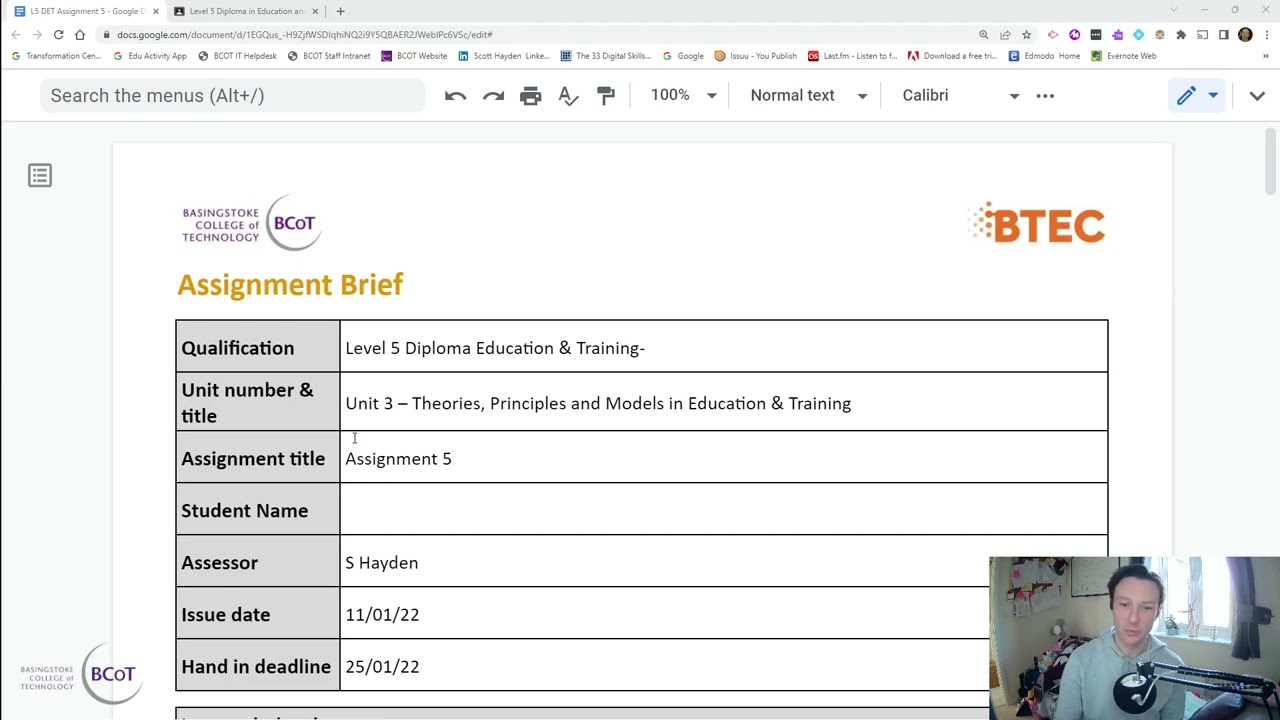 L5 Education & Training: Assignment 5 - 2023