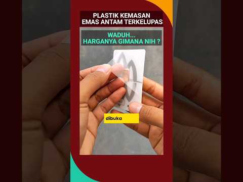 KEMASAN EMAS ANTAM TERKELUPAS GIMANA NIH... #logammulia #emas #banksyariahindonesia