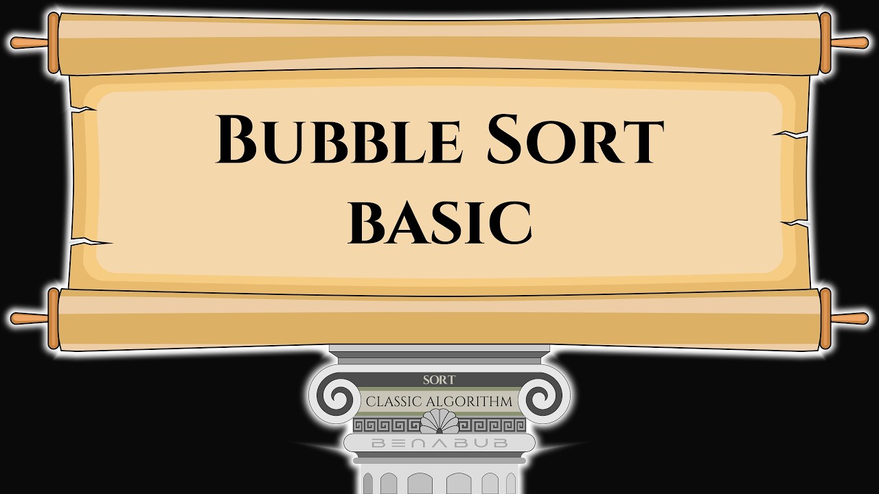 Bubble Sort [basic] Algorithm Visualization | Step by Step Python Code Animation