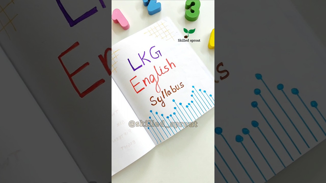 LKG syllabus english #lkgsyllabus #englishsyllabus #syllabus #lkg #english