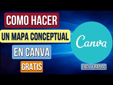 ✅COMO hacer un MAPA CONCEPTUAL en CANVA 👌👌
