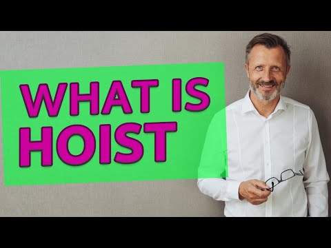 Hoist | Definition of hoist
