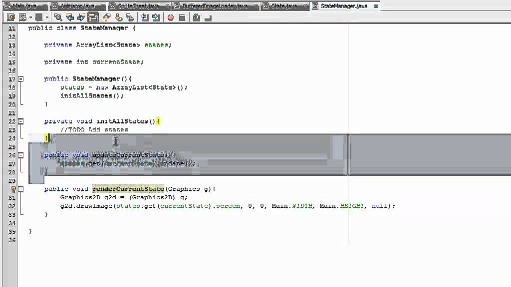 State Manager - #4 - General Java Game Development Tutorials