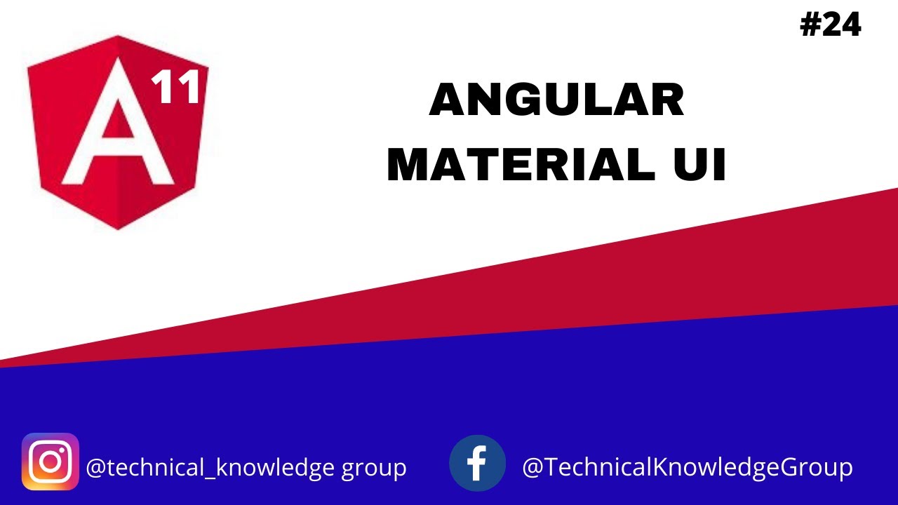 Angular 11 - Angular material UI in Angular 11 #tutorial #24