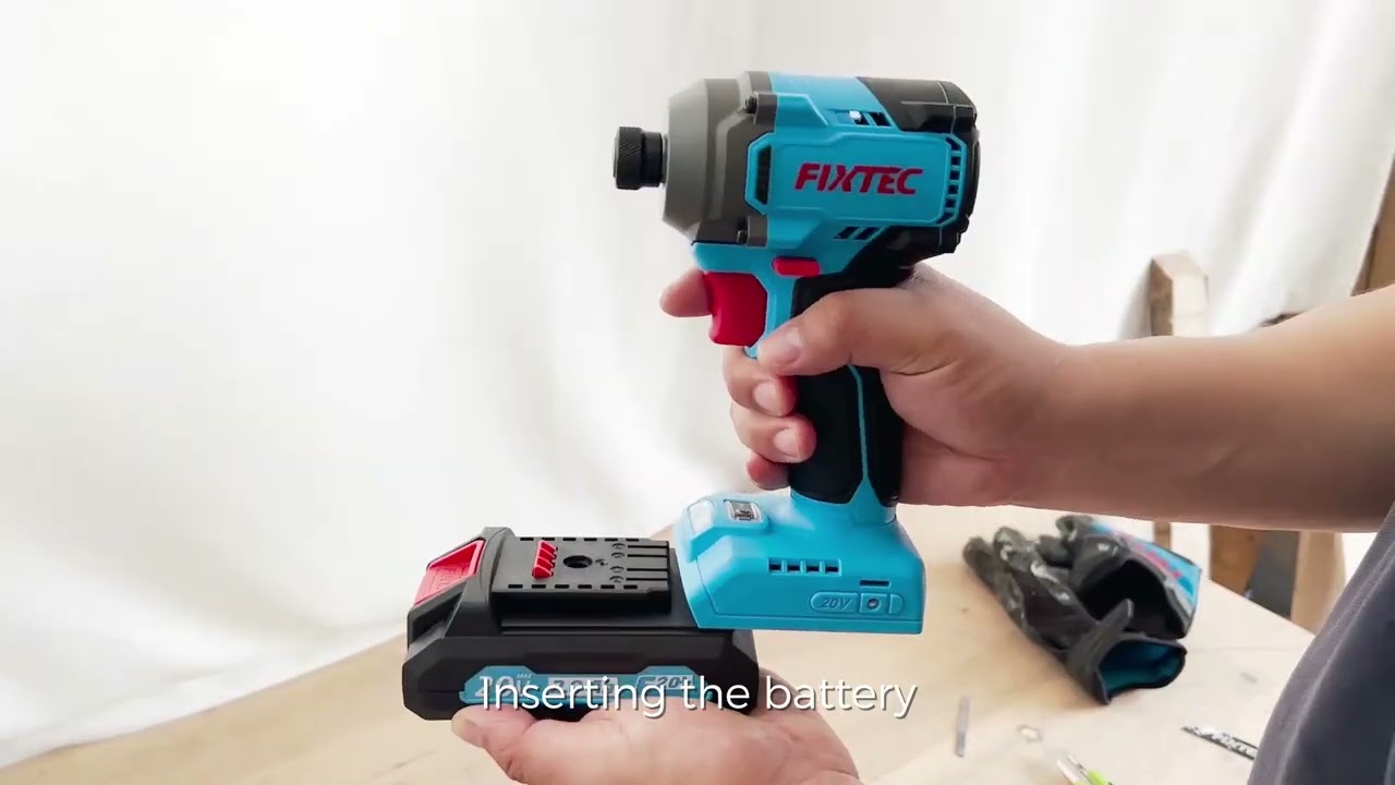 FIXTEC 20V Li-ion Cordless Brushless Impact Drill +Brushless Impact Driver Kit