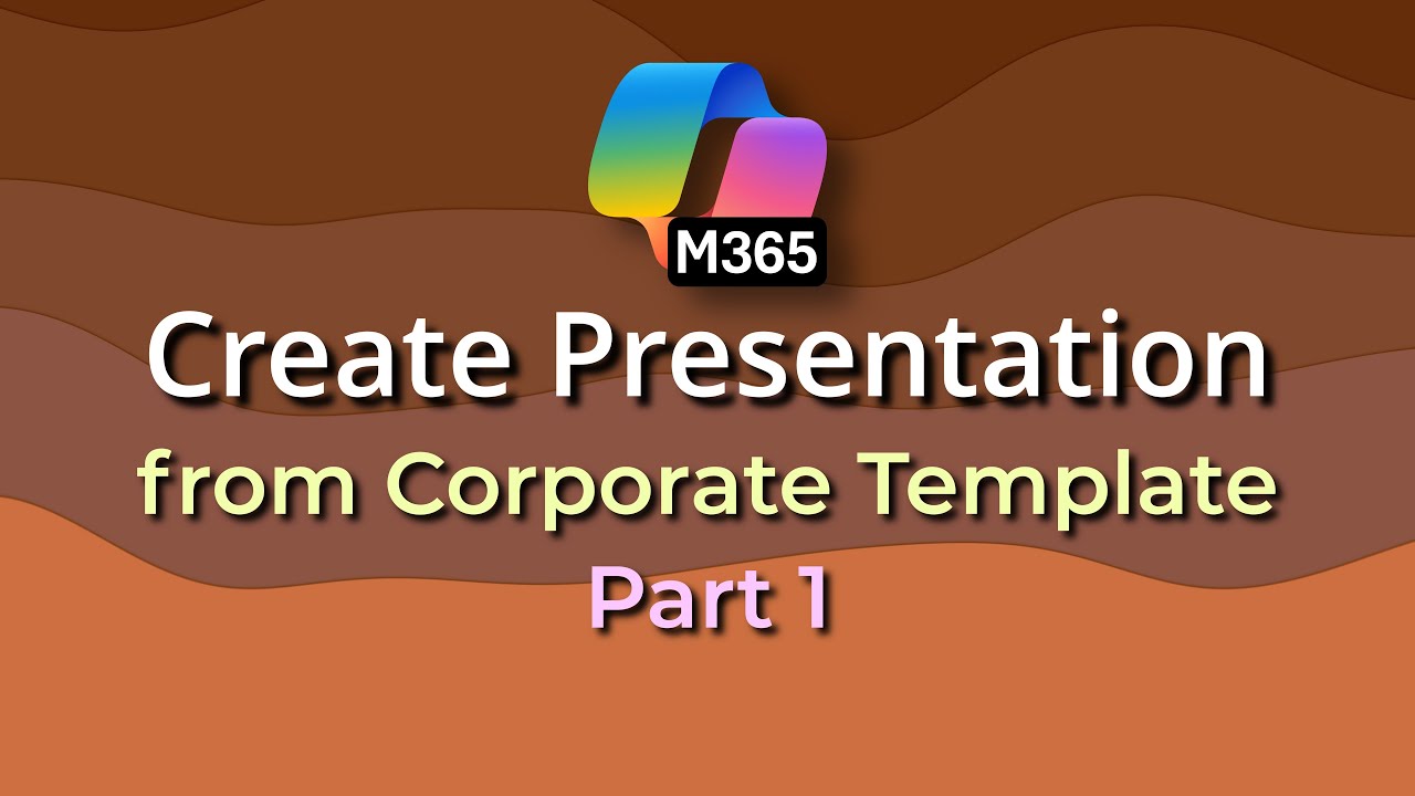 How to use corporate branded template with Copilot in PowerPoint - Part 1