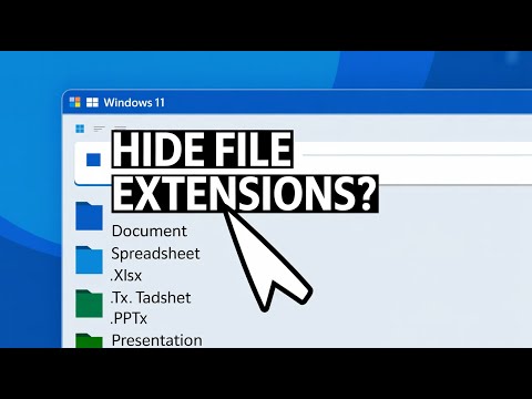 How to Hide File Extensions in Windows 11 File Explorer (Step-by-Step ...