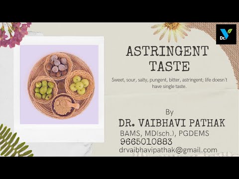 Astringent Taste and Ayurveda