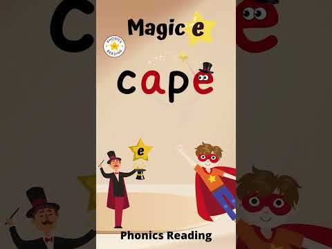 Reading Practice with Phonics | Magic e word | Long Vowel Sound Word | Cap - Cape