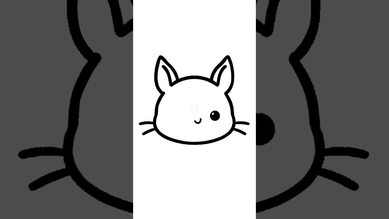 How to Draw a Cute Squirrel Face 🐿️