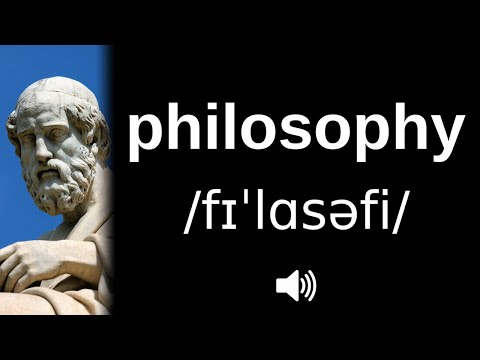 How to pronounce philosophy