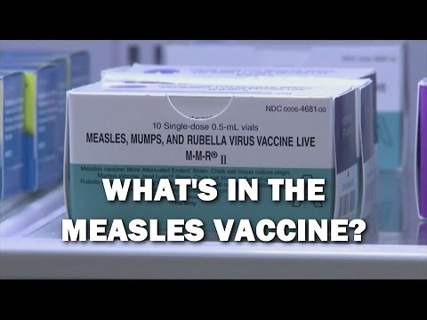What's in the measles vaccine?