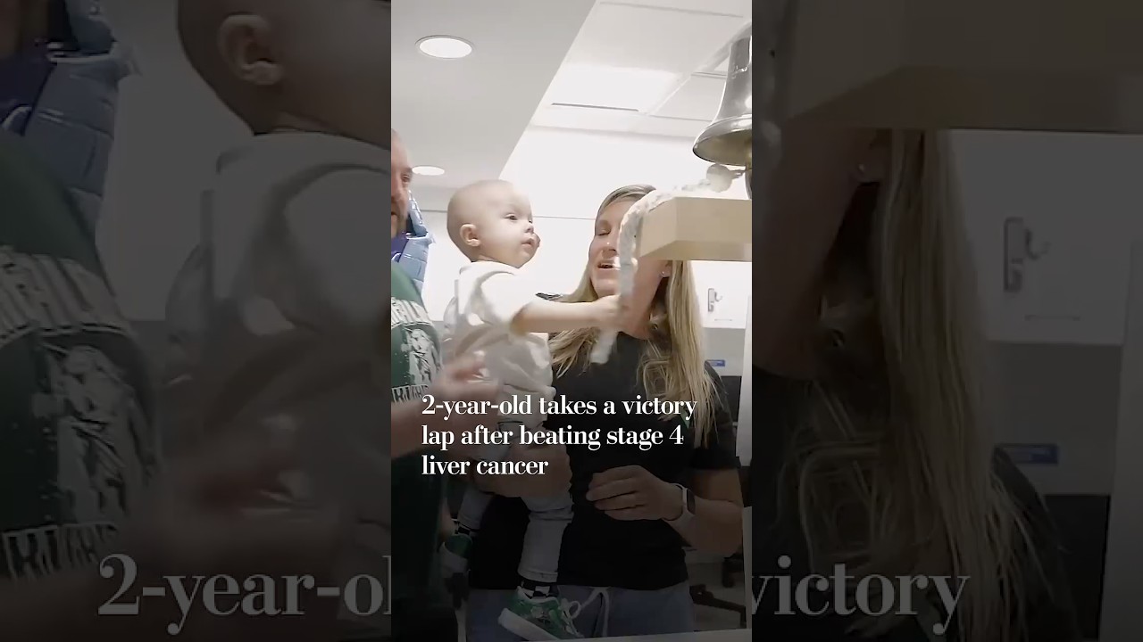 2-year-old rings the Bravery Bell after beating stage 4 liver cancer