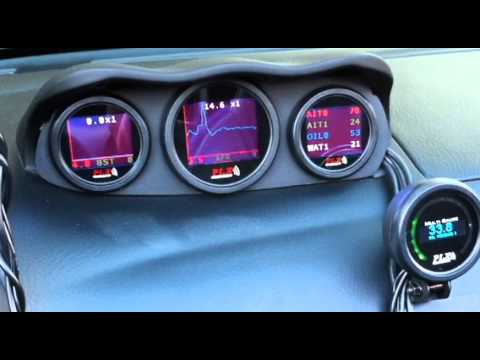 PLX MultiGauges installed in a supercharged Honda S2000