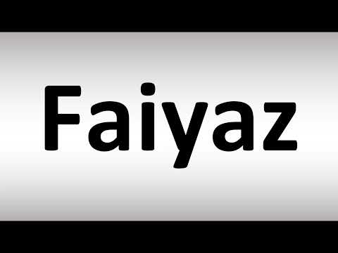 How to Pronounce Faiyaz