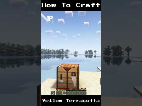 Minecraft: How to Craft Yellow Terracotta #shorts