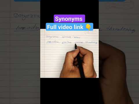 Synonyms | Most important synonyms