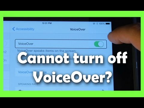 How to Fix Accessibility VoiceOver Problem iPad, iPhone