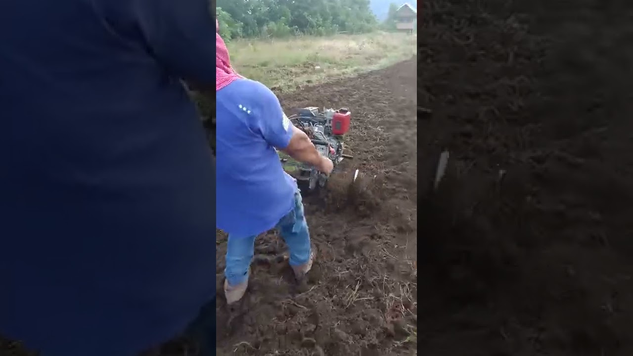 Land preparation using a hand tractor