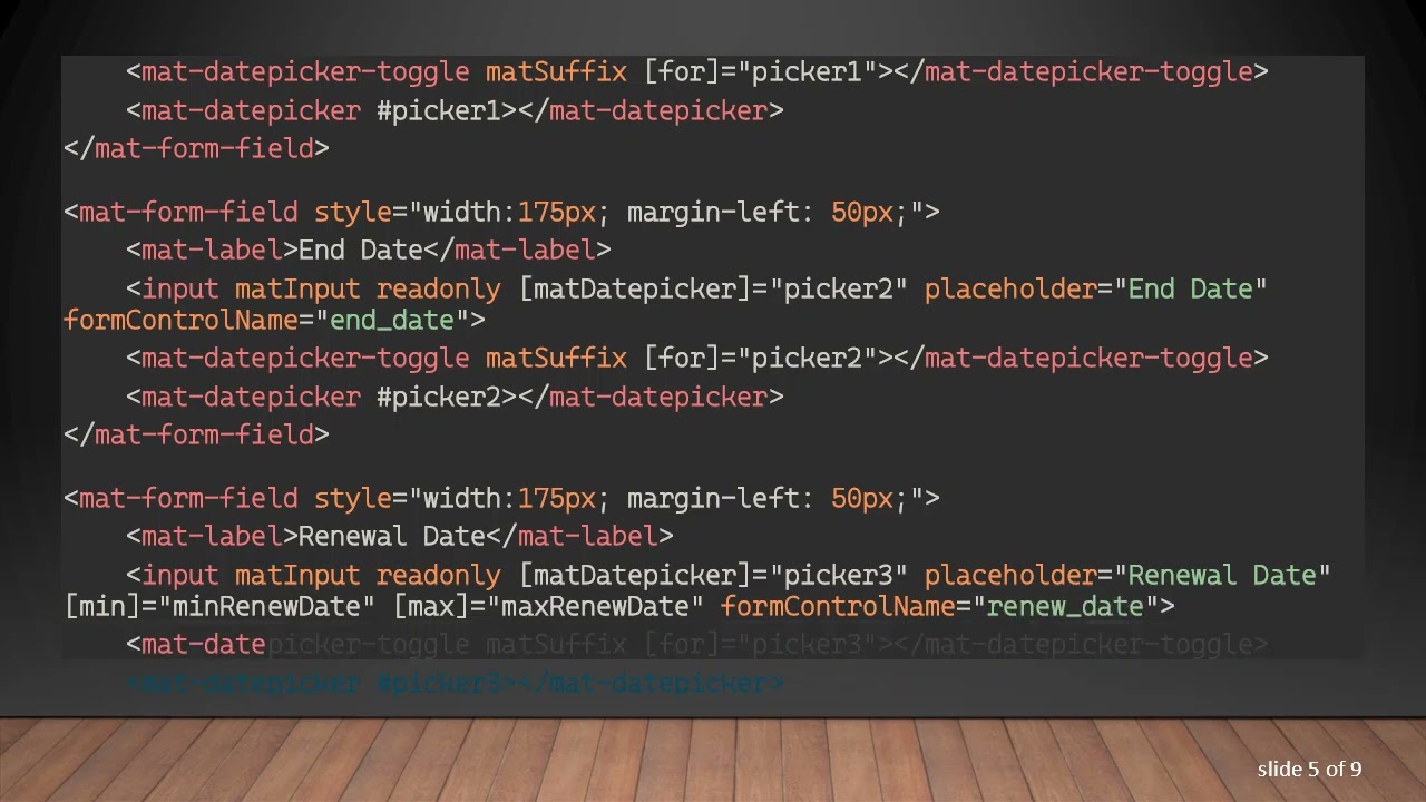 How to Disable Validations for Dates in Angular Date Picker