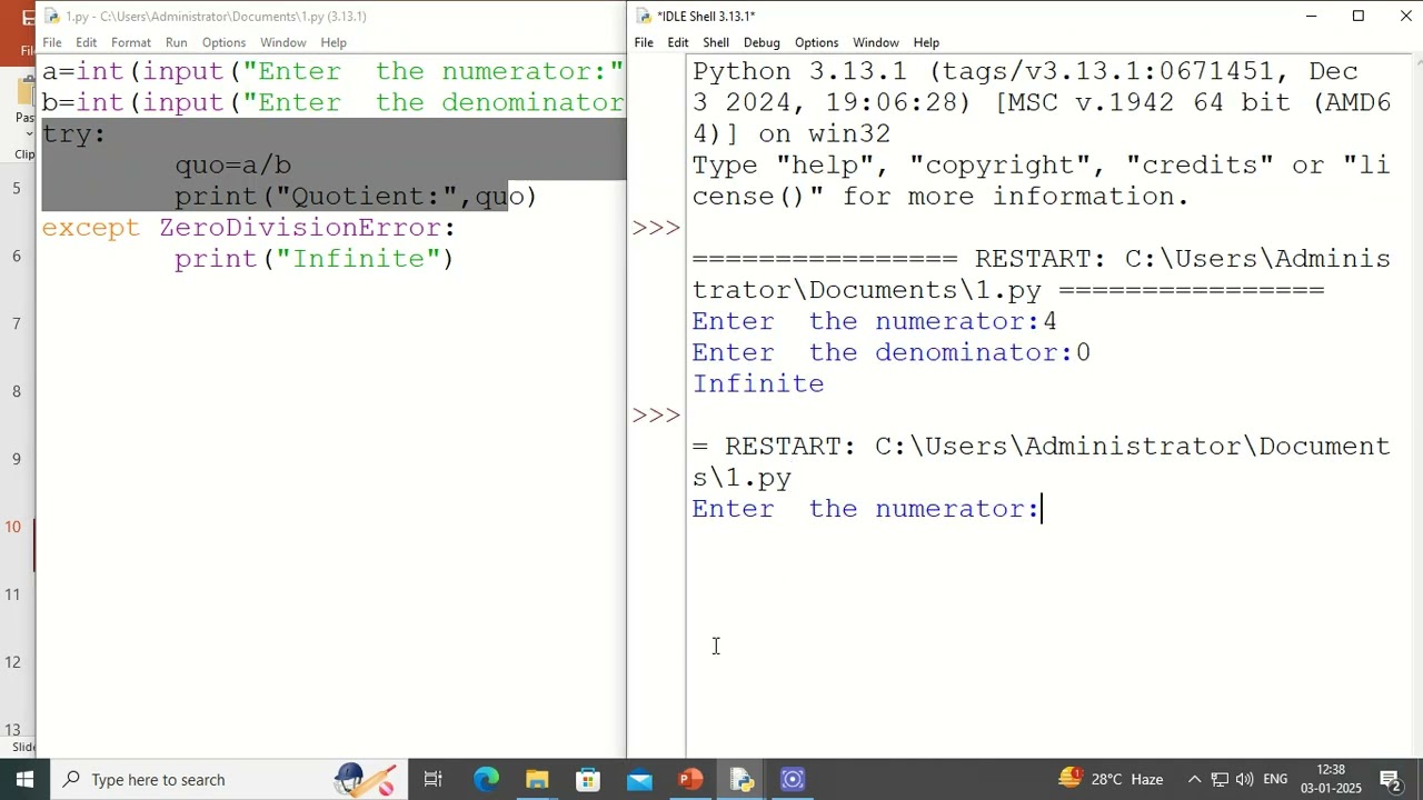 GE3151 - PROBLEM SOLVING AND PYTHON PROGRAMMING - UNIT 5 HANDLING EXCEPTION