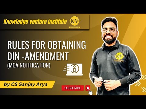 Can a person obtain DIN for act as director in future??| Answer | Provision of companies act 2013.